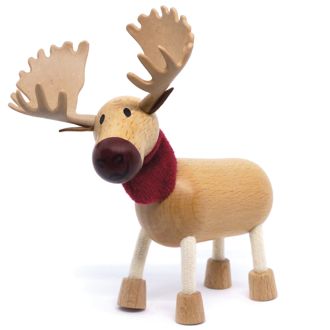 Cheeky Eco Wooden Moose Toy for Imaginative Play | Anamalz – Anamalz